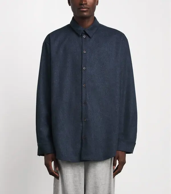 Johnstons Of Elgin Wool-cashmere Overshirt