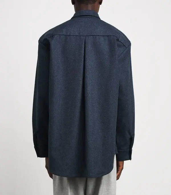 Johnstons Of Elgin Wool-cashmere Overshirt