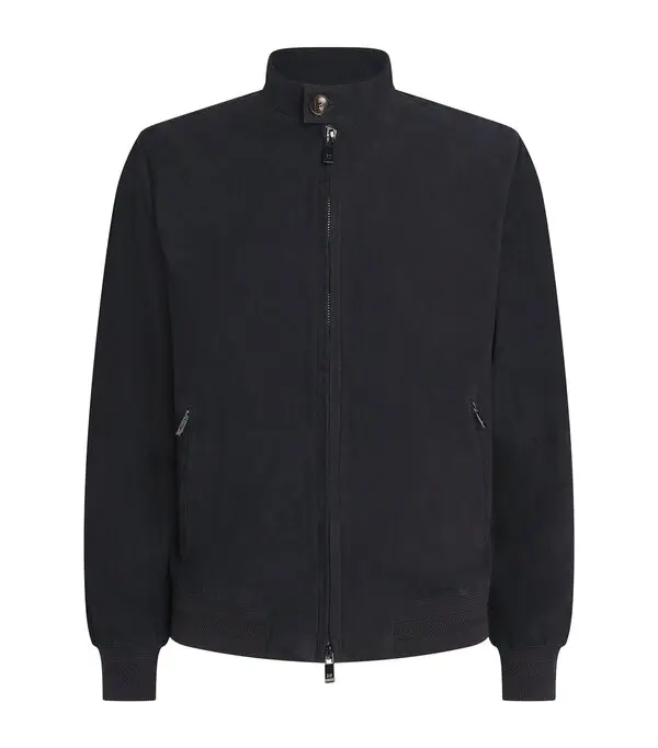 Pal Zileri Suede Bomber Jacket