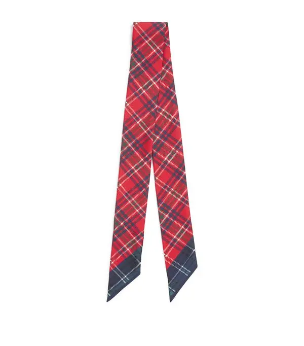 Harrods Silk Tartan Scarf