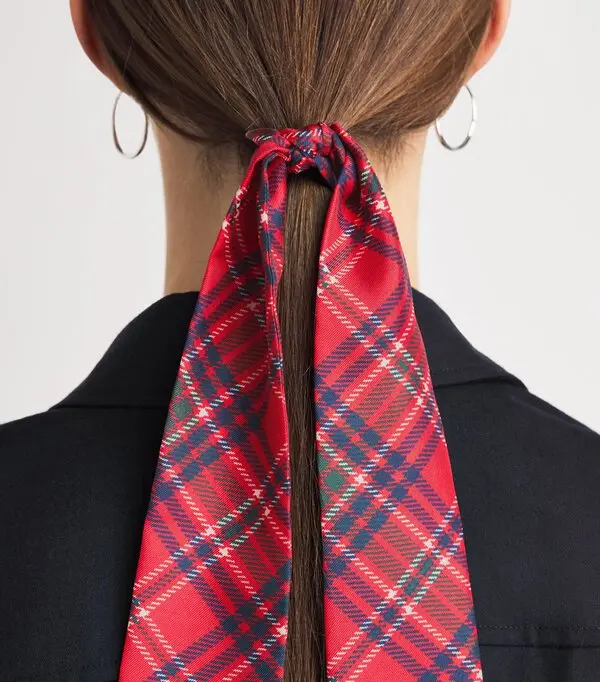 Harrods Silk Tartan Scarf