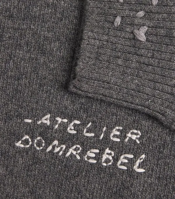 DOMREBEL Embroidered Wool-blend Sweater