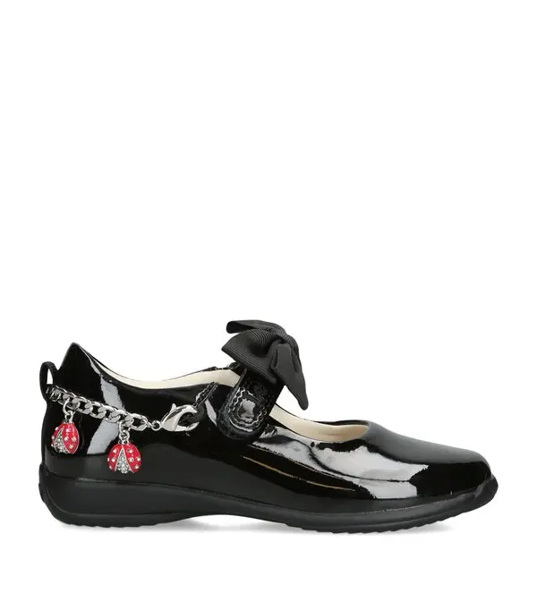 LELLI KELLY Patent Leather Mary Jane Shoes With Ladybird Embellishment