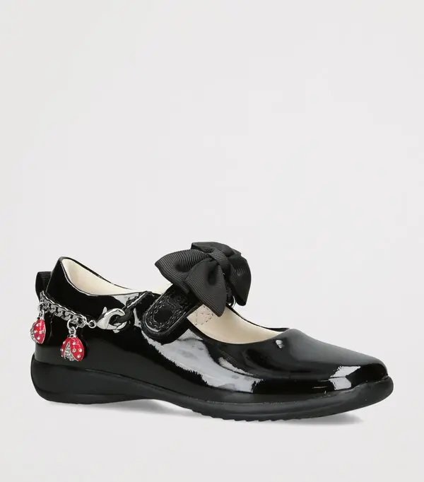 LELLI KELLY Patent Leather Mary Jane Shoes With Ladybird Embellishment