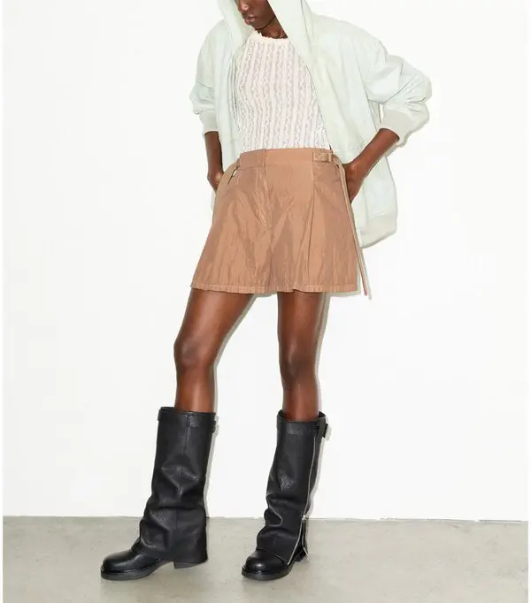 Max & Co. Leather Bomber Jacket