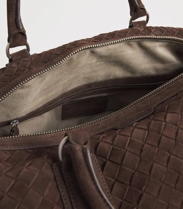 Officine Creative Suede Woven Armor Duffle Bag