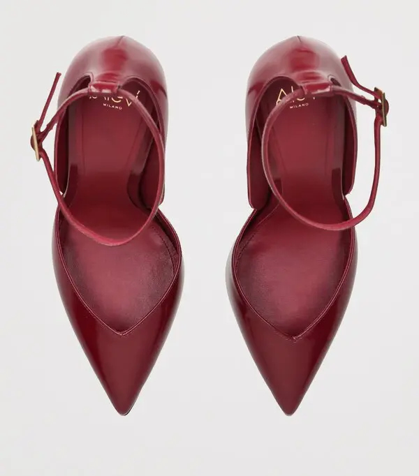 ALEVI MILANO Patent Leather Camilla Heeled Pumps 110
