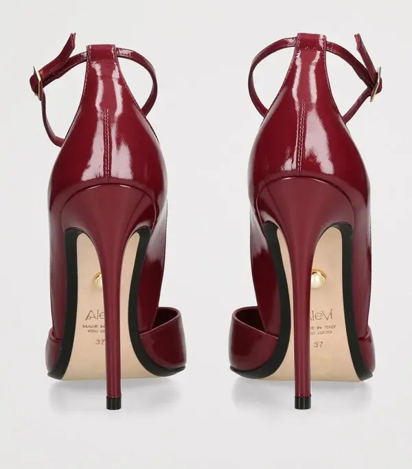 ALEVI MILANO Patent Leather Camilla Heeled Pumps 110