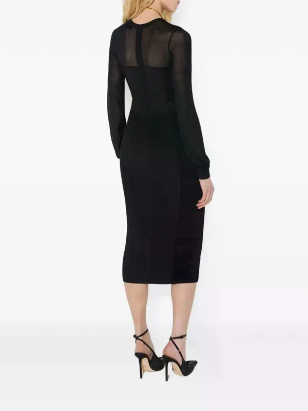 Elisabetta Franchi Knit Dress With 3d Effects