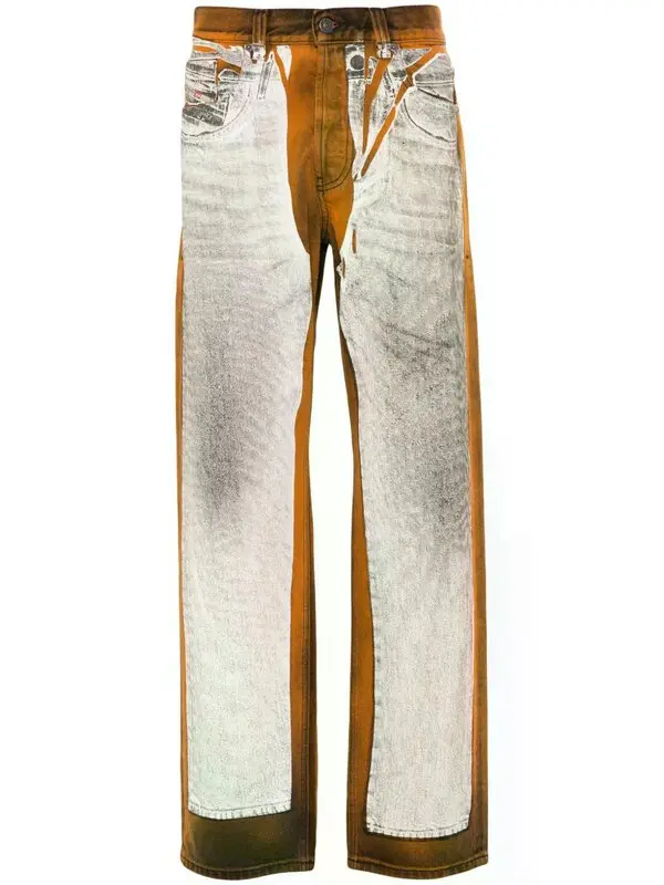 DIESEL® Trompe L'œil Straight-leg Jeans