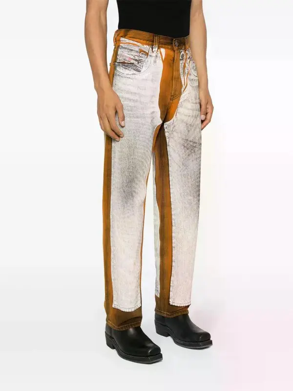 DIESEL® Trompe L'œil Straight-leg Jeans