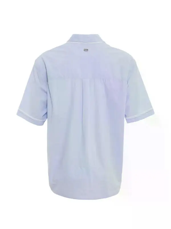SOLID HOMME Piping-detail Short-sleeve Shirt