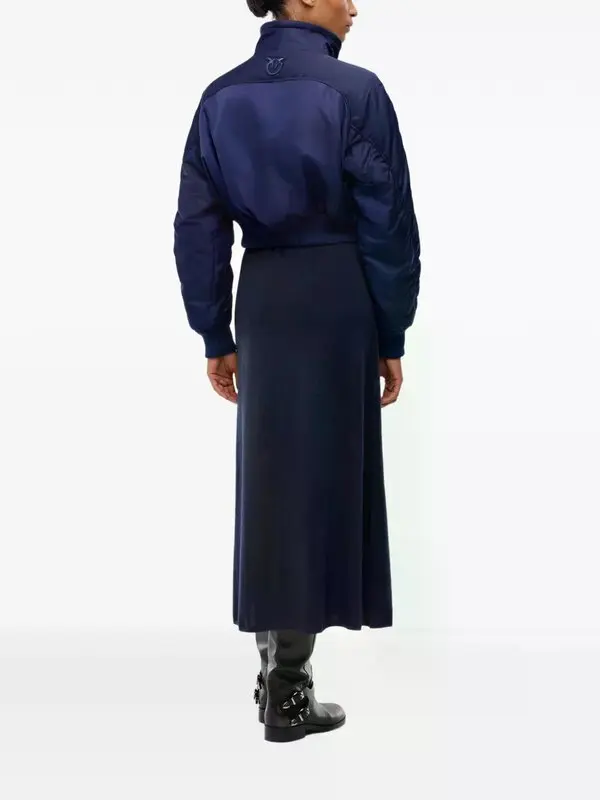 Pinko Cropped Ruched Sleeve Jacket