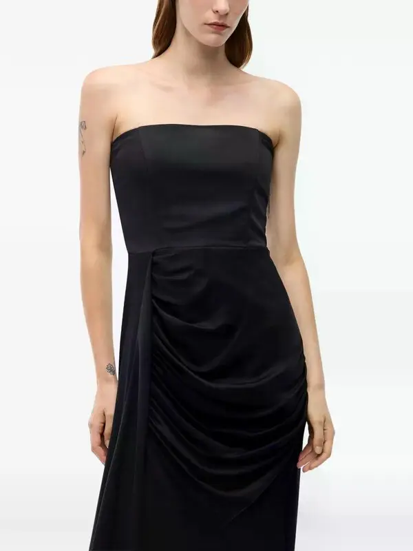 Pinko Strapless Draped Detail Dress
