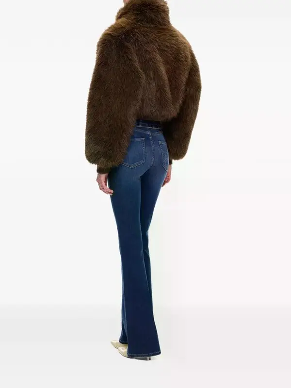 Pinko Paneled Cropped Jacket - Brown