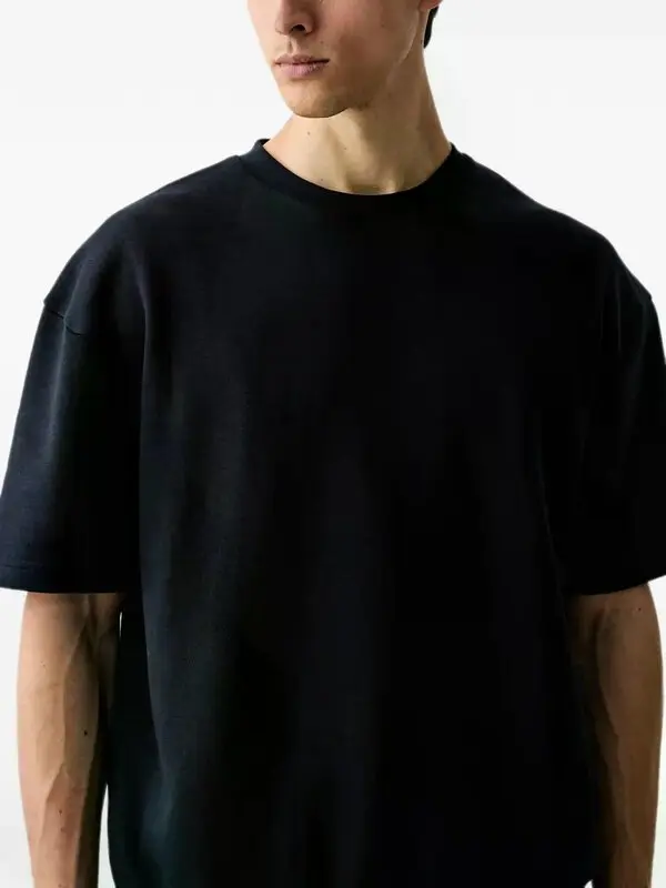 LINDBERGH Short Sleeve Crew Neck Set With Drawstring Waist Shorts