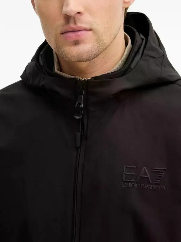 EA7 Logo-print Hooded Jacket