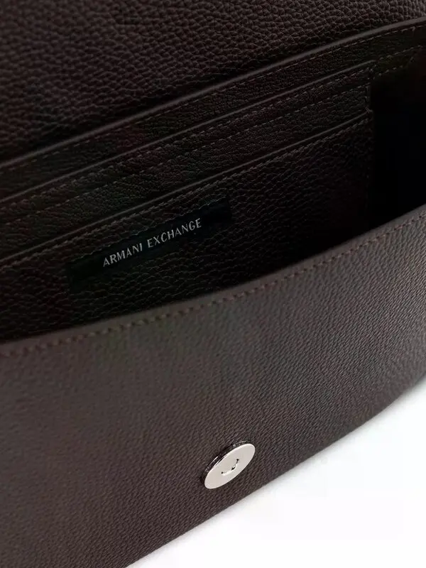 Armani Exchange Pebbled-effect Crossbody Bag
