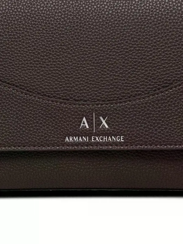 Armani Exchange Pebbled-effect Crossbody Bag
