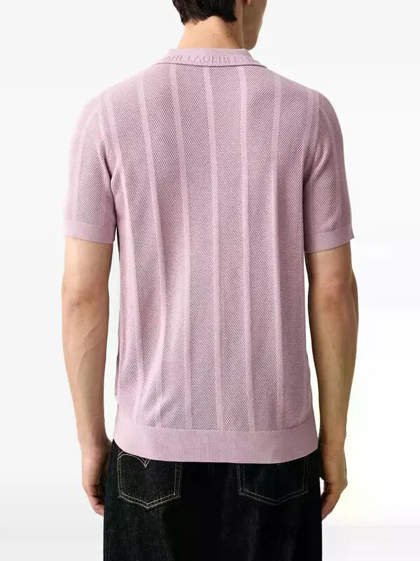 Karl Lagerfeld Pointelle-knit Button-down Shirt