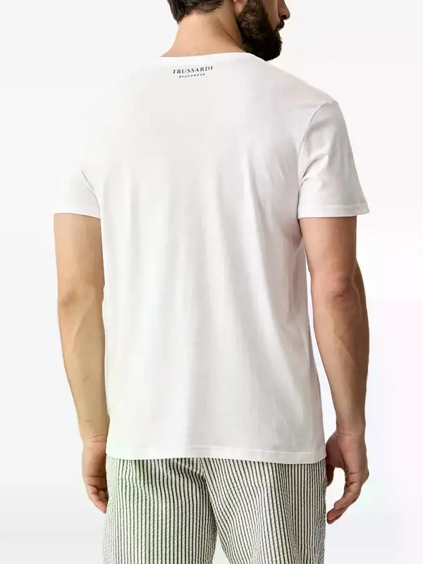 TRUSSARDI Logo-print Cotton T-shirt