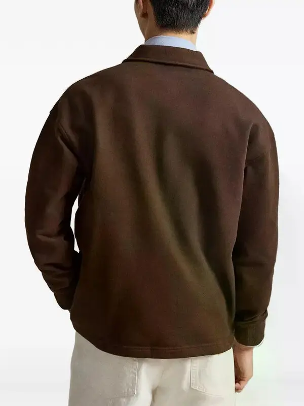 Polo Ralph Lauren Quarter-zip Embroidered Sweater - Brown