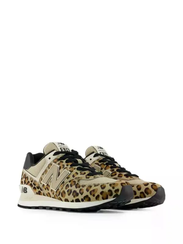NEW BALANCE 574 Leopard-print Sneakers