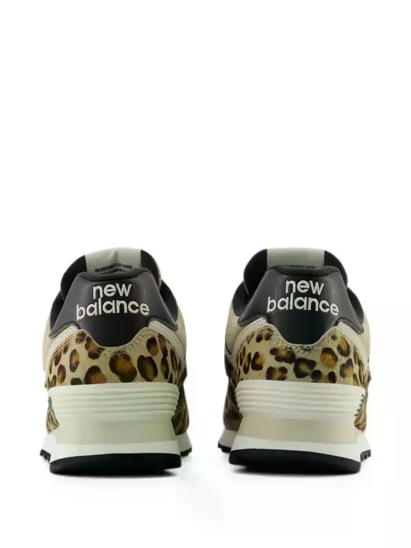 NEW BALANCE 574 Leopard-print Sneakers