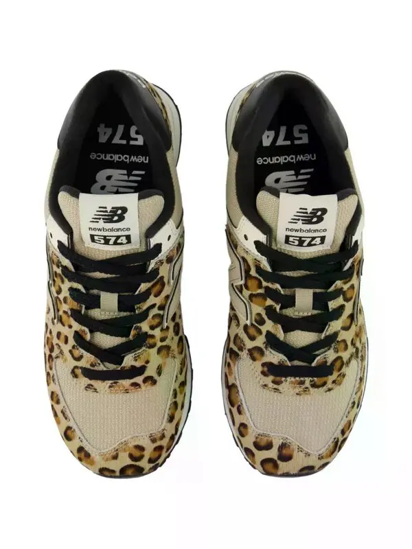 NEW BALANCE 574 Leopard-print Sneakers