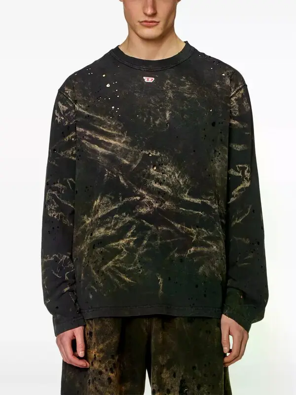 DIESEL® T-crane-ls-n2 Cotton Sweatshirt