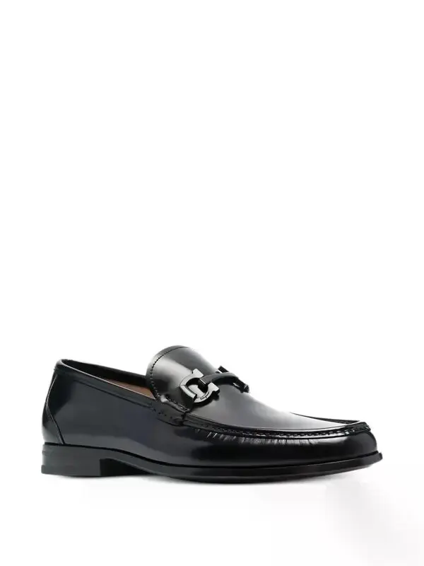FERRAGAMO Gancini Leather Loafers