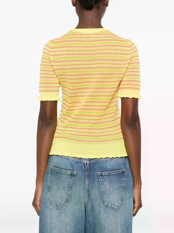 JW Anderson Fair Isle Sheer Top