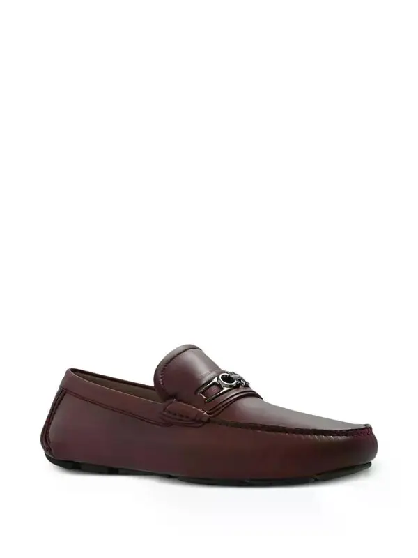 FERRAGAMO Nevada Gancini Loafers - Brown