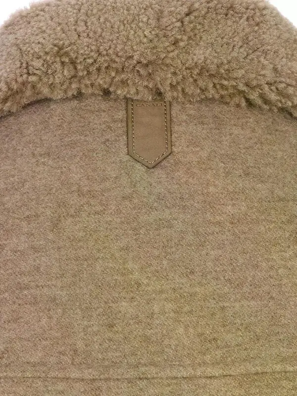 Canali Shearling Collar Jacket