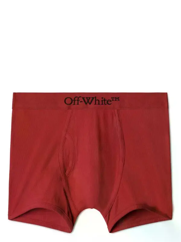 Off-White 2024 Lunar New Year Logo-waist Boxers - Red