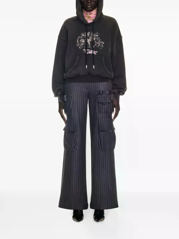 Off-White Washed Graphic Hoodie