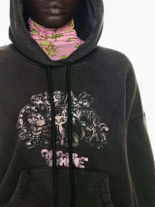 Off-White Washed Graphic Hoodie