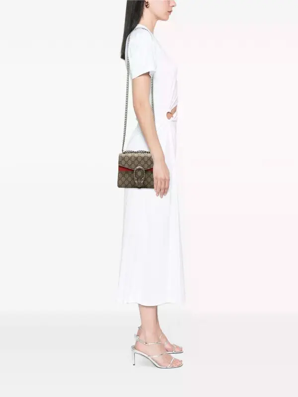 Gucci Gg Supreme Dionysus Crossbody Bag - Neutrals