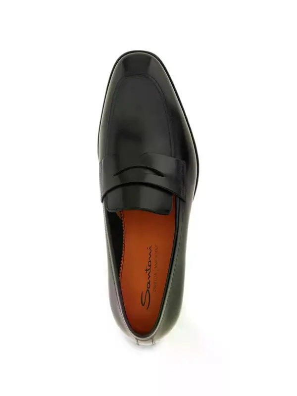 Santoni Leather Loafers