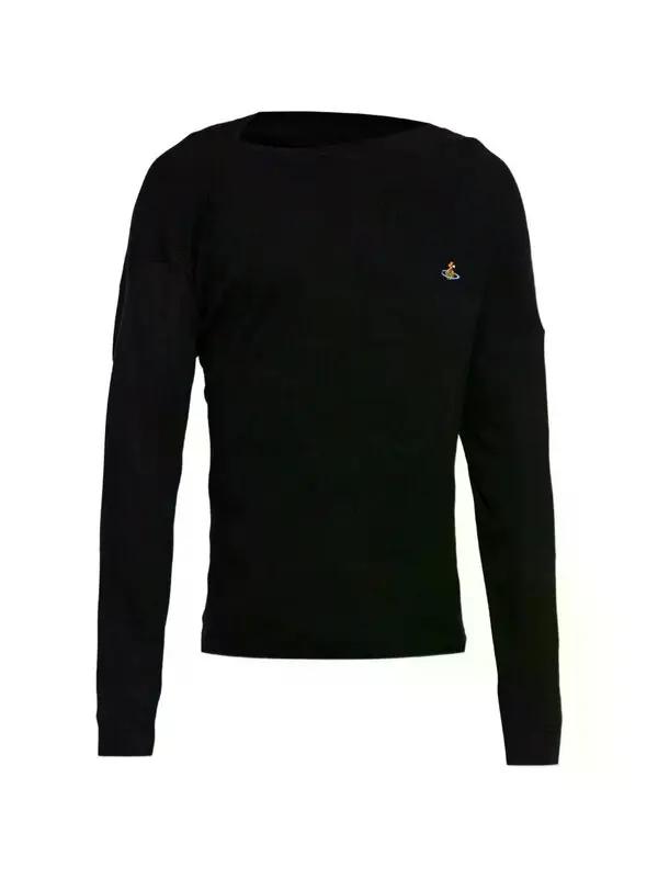VIVIENNE WESTWOOD Orb Embroidered Asymmetric Sweater