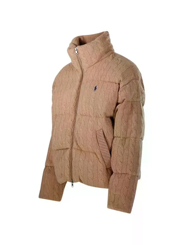 Polo Ralph Lauren Cable Wool-cashmere Puffer Jacket