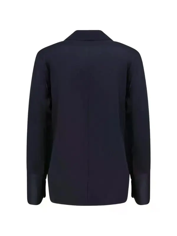 SEMICOUTURE Satin-finish V-neck Shirt