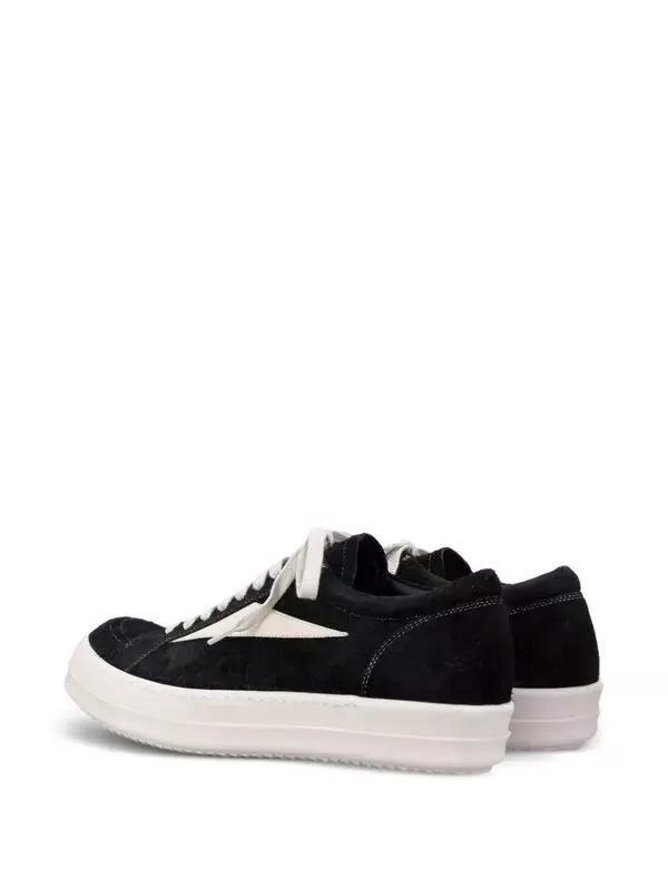 Rick Owens Suede Lace-up Sneakers - Black