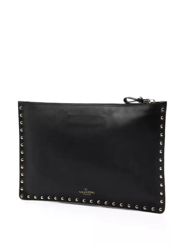 Valentino Garavani 2000-2017 Leather Rockstud Clutch Bag