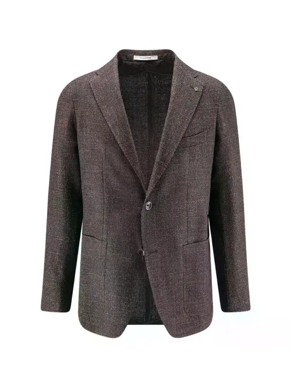 Tagliatore Single-breasted Textured-finish Blazer