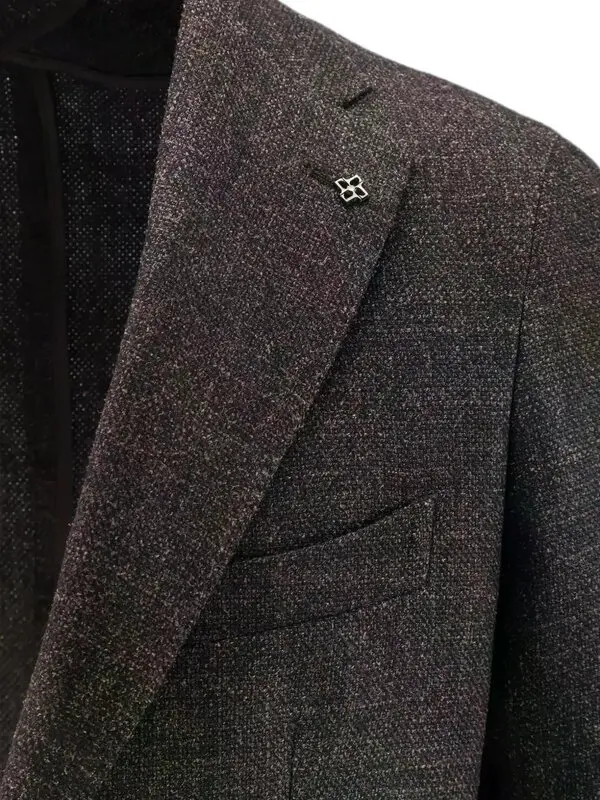 Tagliatore Single-breasted Textured-finish Blazer