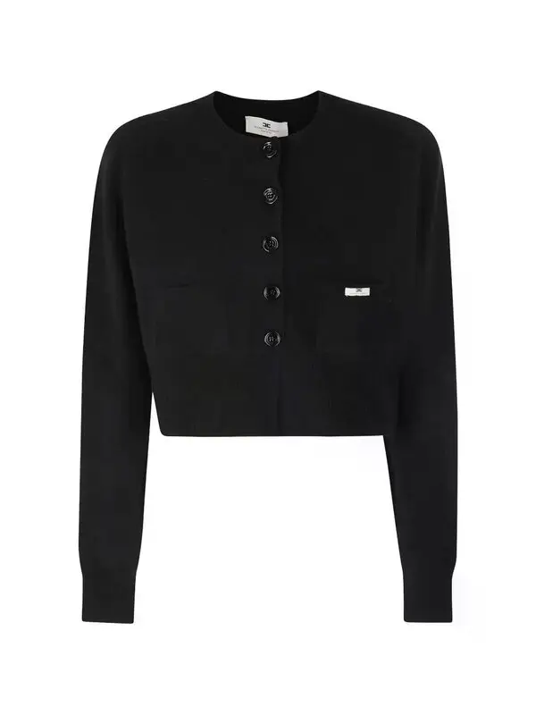 Elisabetta Franchi Button-fastening Cropped Cardigan