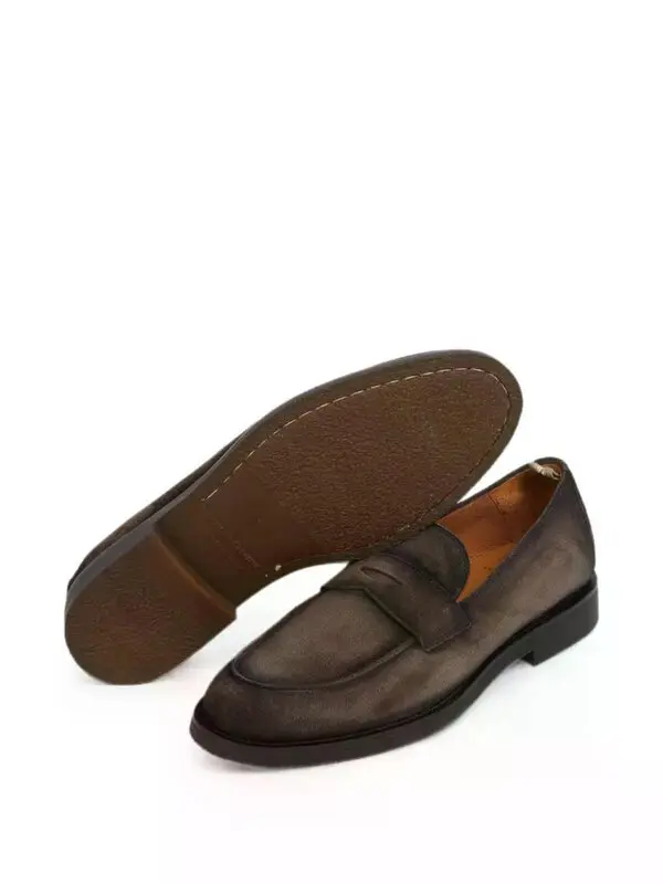 Officine Creative Opera Flexi 101 Suede Penny Loafers
