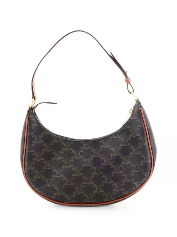 Celine Ava Bag Triomphe Coated Canvas Hobo Bag