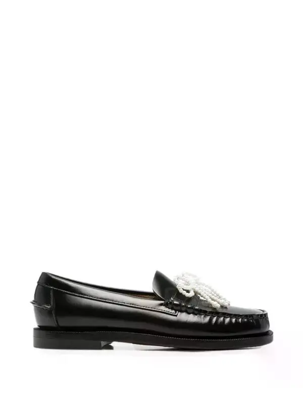 SEBAGO Bow Embellished Loafers - Black